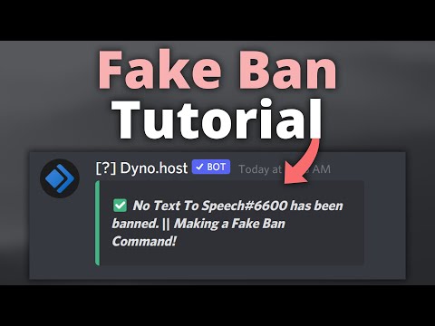 Fake Ban Custom Command Tutorial with Dyno