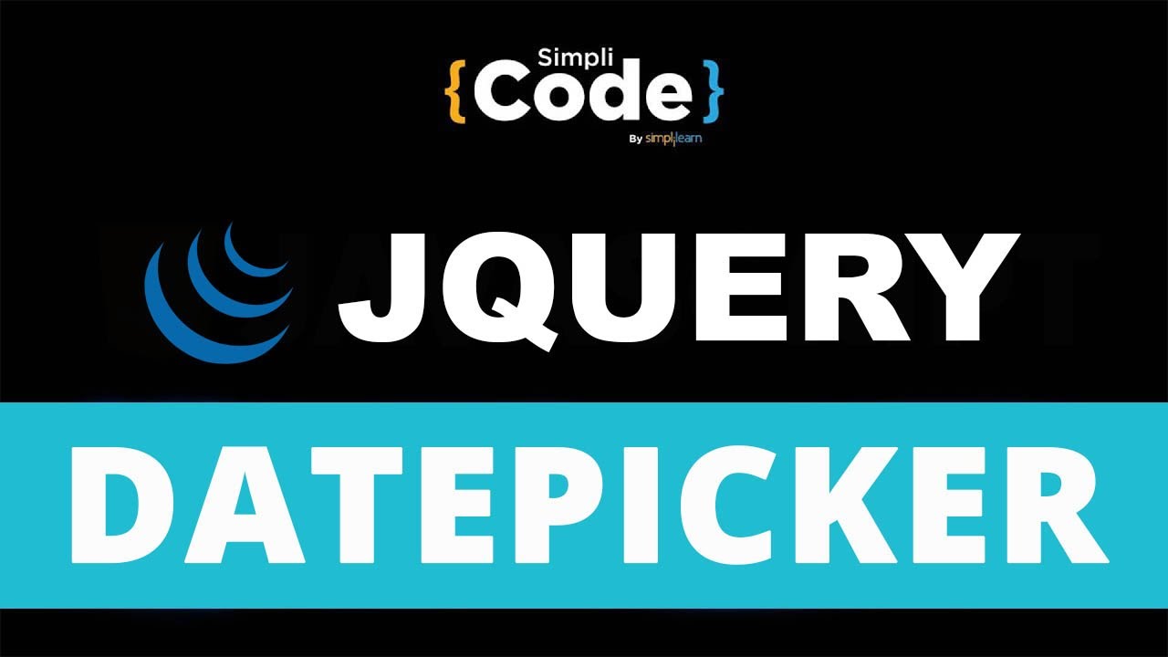 Datepicker In jQuery | Datepicker Widget In jQuery | jQuery DatePicker Tutorial | SimpliCode