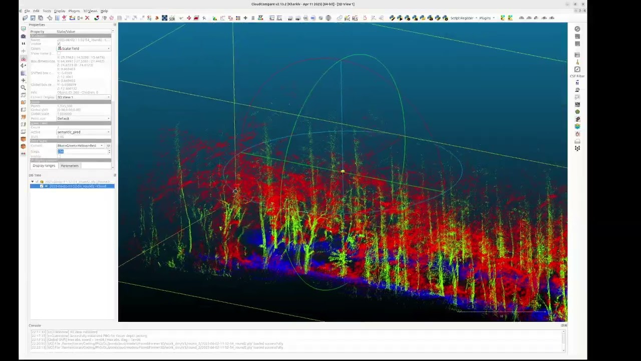 Semantic Segmentation of Forestry Point Clouds