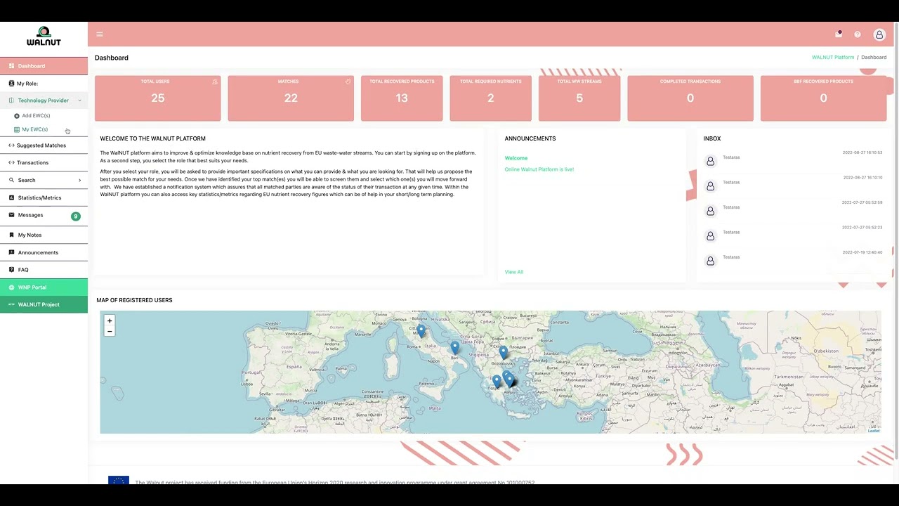 WalNUT platform tutorial