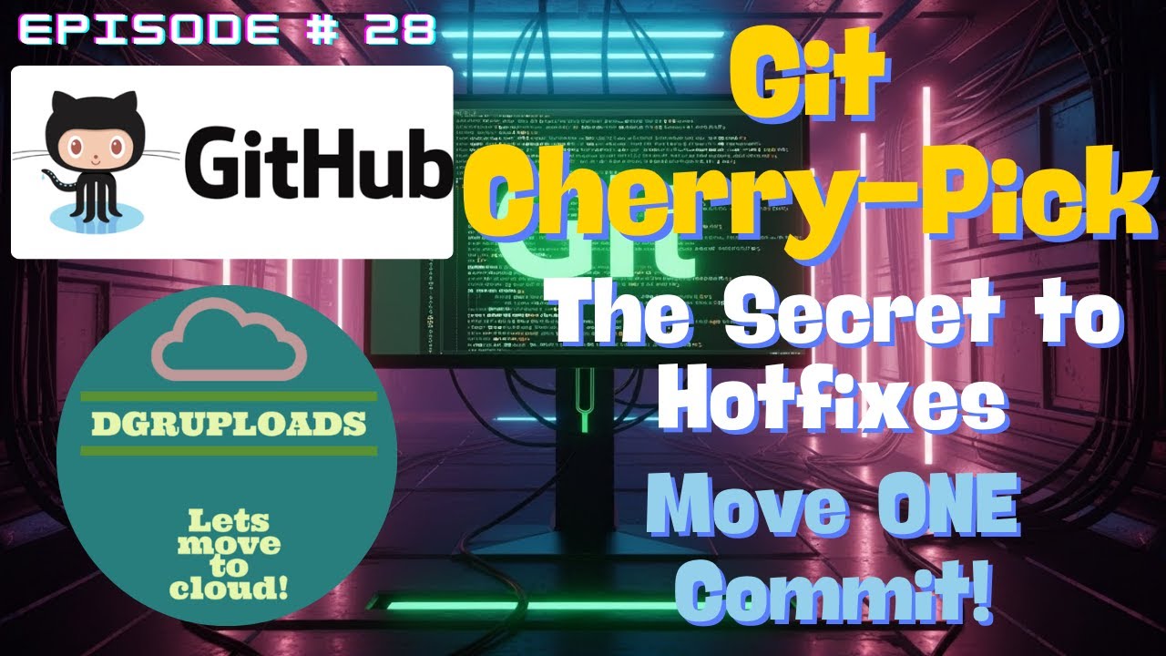 Episode 28 | Git Cherry-Pick EXPLAINED! The Secret to Hotfixes (Move ONE Commit)