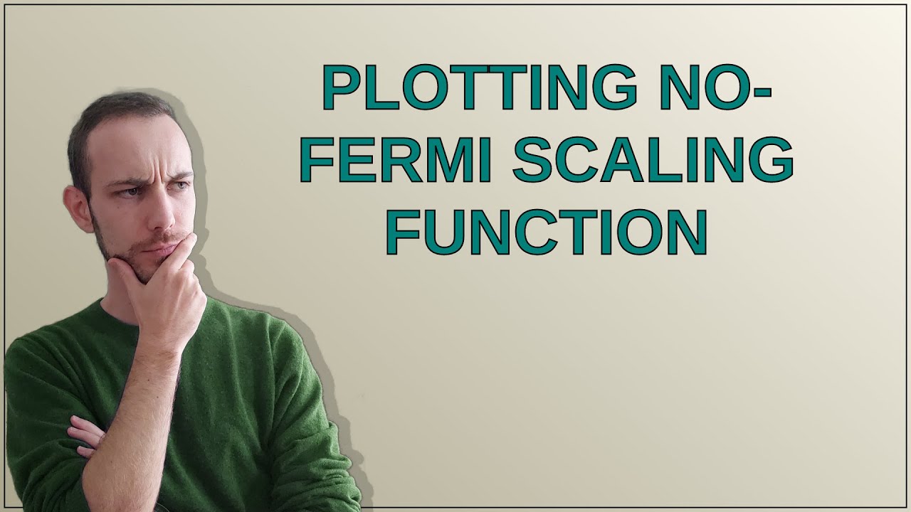 Plotting No-Fermi scaling function