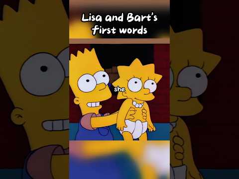Lisa and Bart's first words