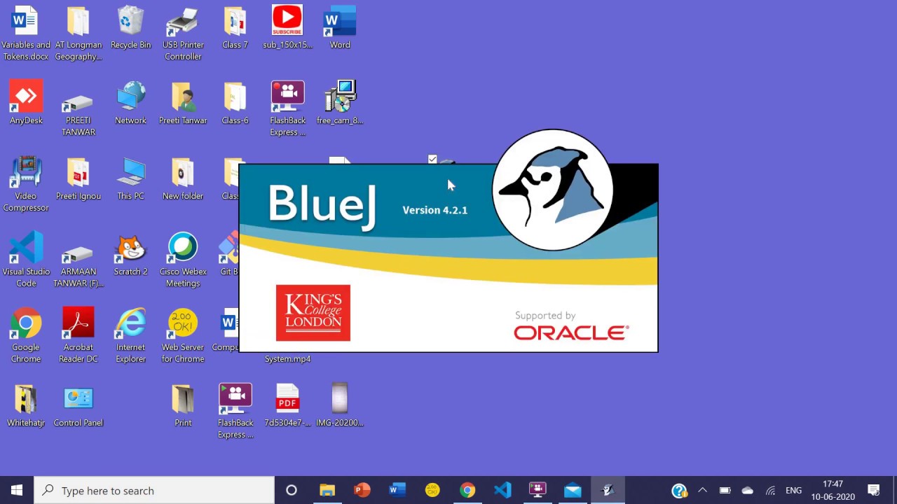 Programming in BlueJ (Class 8)