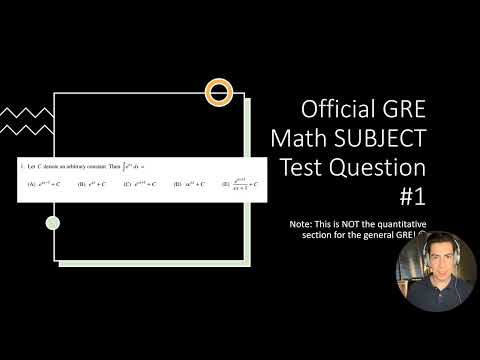 Official GRE Math SUBJECT Practice Test Question #1 (Full Explanation!)
