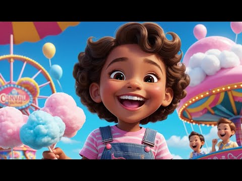 Cotton Candy, Sweet and Light Delight | Whimsical Rhyme for Kids | Toddler Treat Song with and Fun