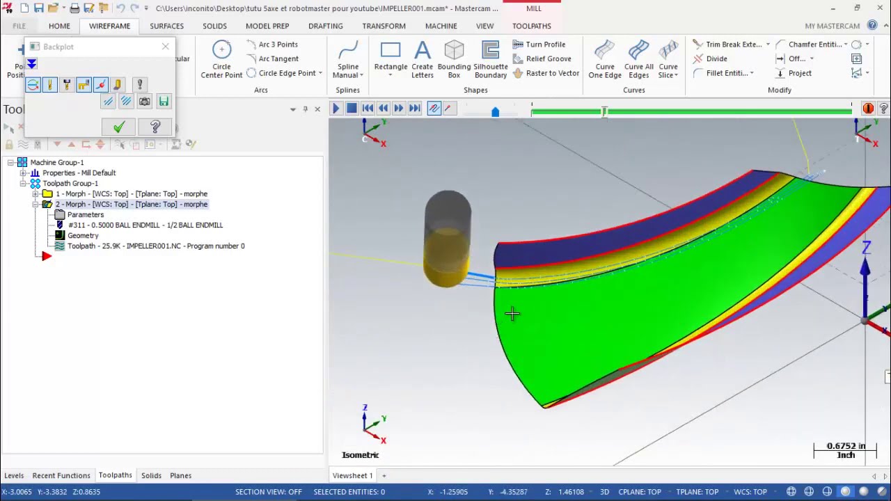 mastercam multiaxis morph 03