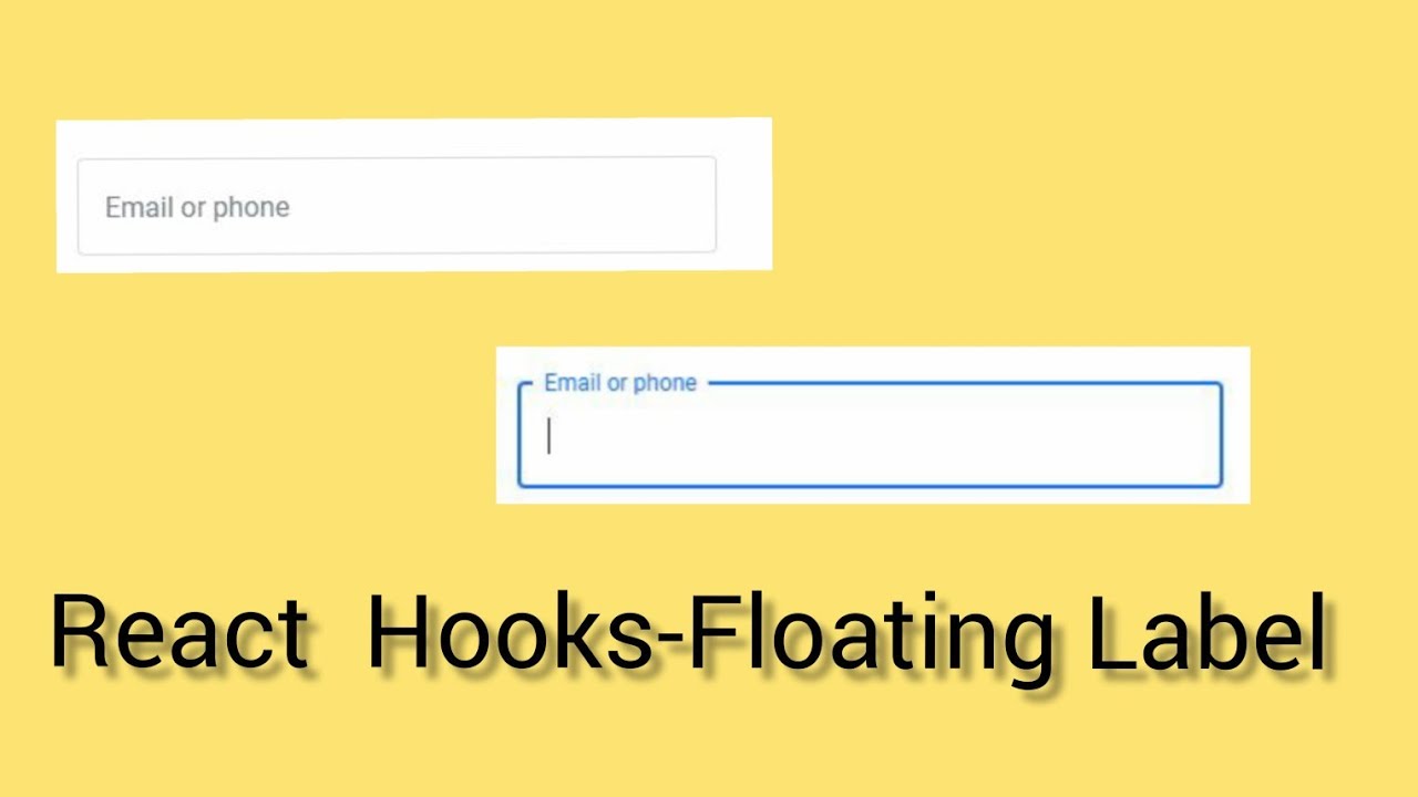 React Hooks-Floating Label