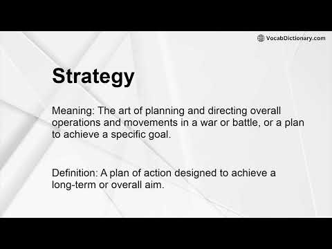Strategy Meaning