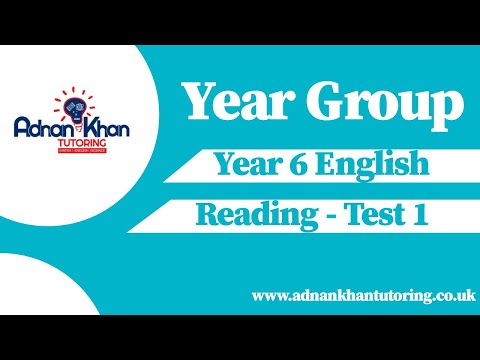 Year 6 English - Reading Test 1