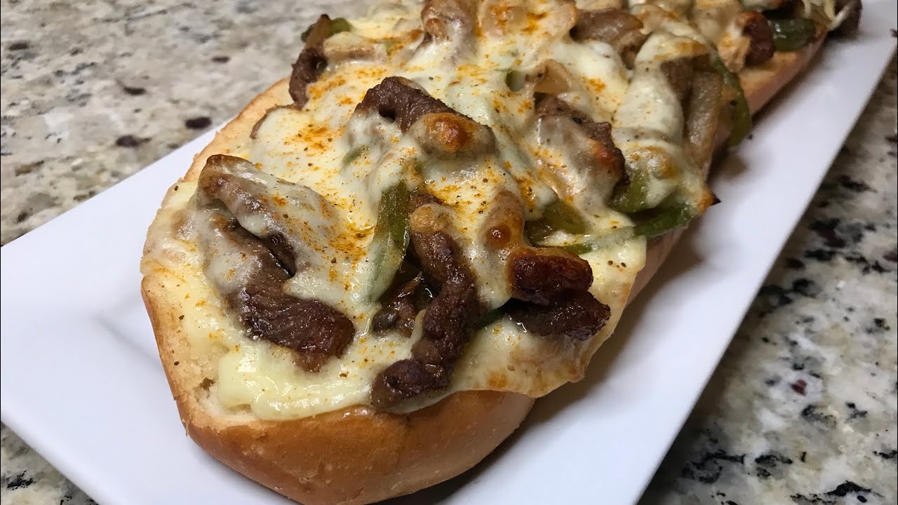 Philly Cheesesteak Cheesy Bread 🥖 | Kitchen Trap Queen