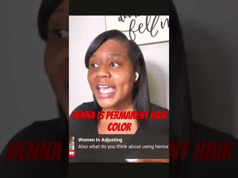 HENNA IS PERMANENT HAIR COLOR!