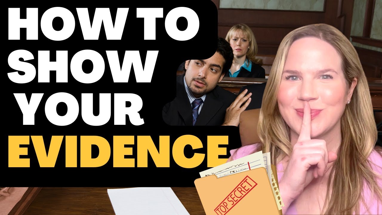 EASY Hack to show Your Evidence to to the judge at a Restraining Order Court Hearing