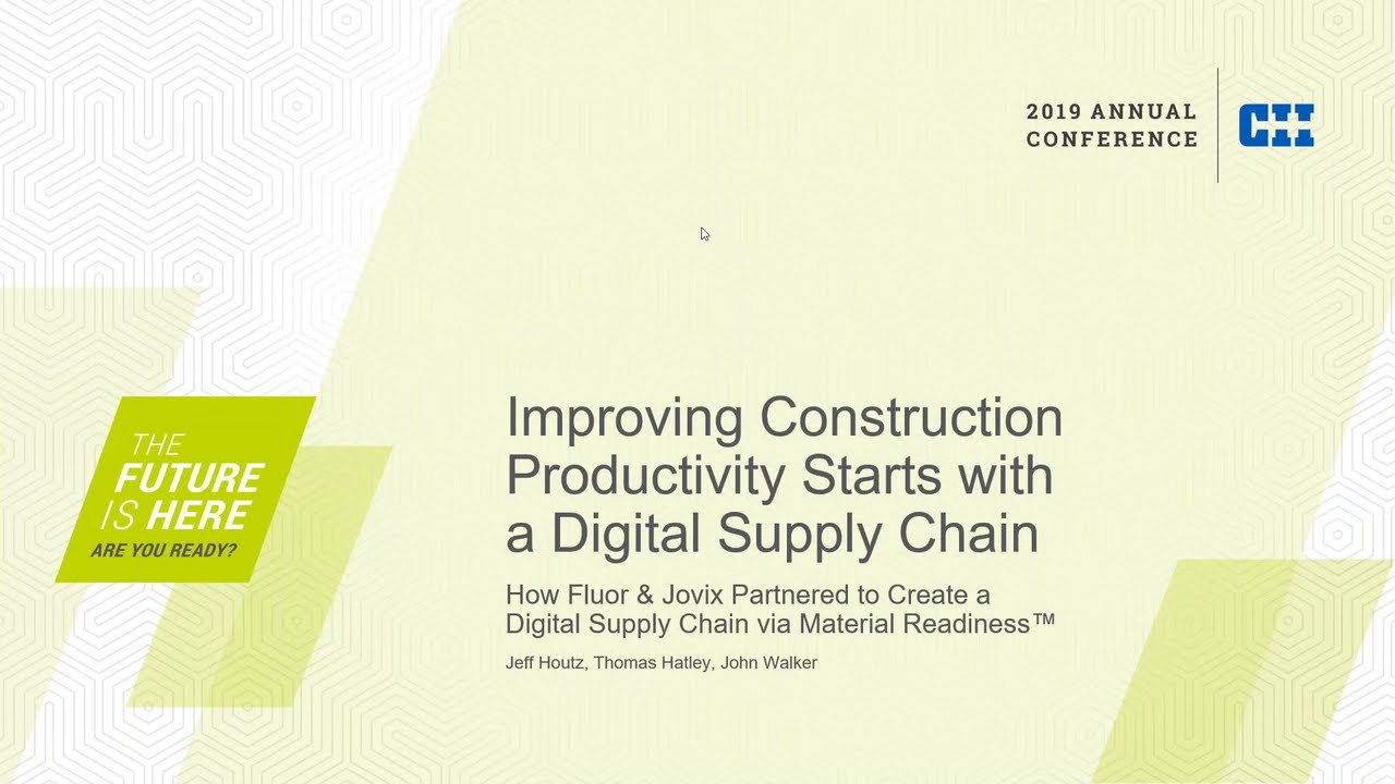 Improving Construction Productivity Starts with a Digital Supply Chain