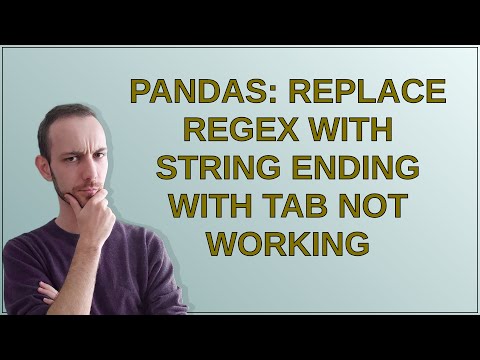 Pandas: replace regex with string ending with tab not working