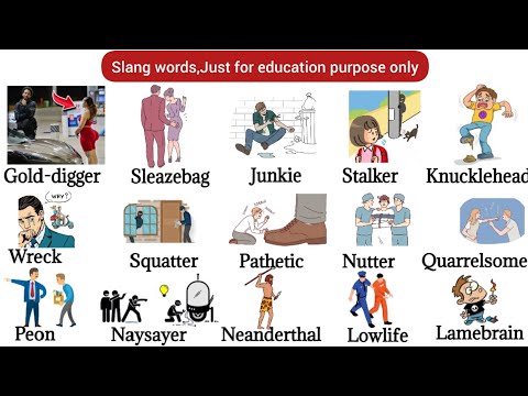 Slang words | For Education Purpose | Daily use english words | English Vocabulary