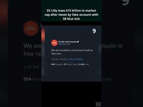 Eli Lilly loses $15 billion in market cap after tweet by fake account with $8 blue tick