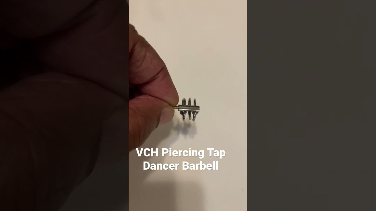 VCH Piercing Tap Dancer Barbell. #shorts