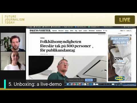 Unboxing - Lovisa Bergström, Dagens Nyheter - Future Journalism Today LIVE (Aug. 2020)