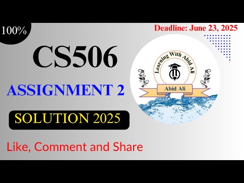 CS506 Assignment 2 || CS506 Assignment 2 Solution 2025 || CS506 Assignment 2 Spring 2025