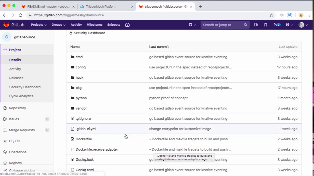 GitLab Eventing with Knative