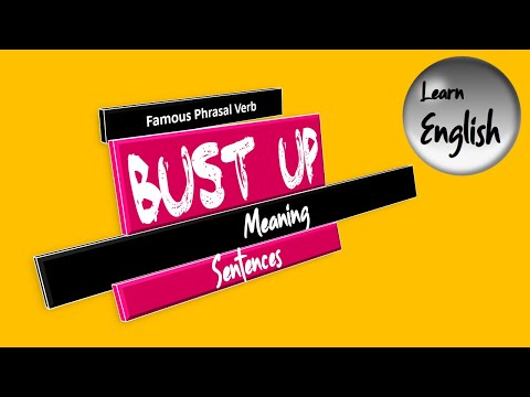 Bust Up - Phrasal Verb - Learn English