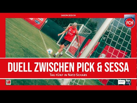 Fußballchallenge mit Florian Pick und Kevin Sessa