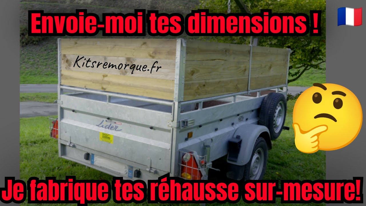 Custom-made trailer side extension! Kitsremorque.fr