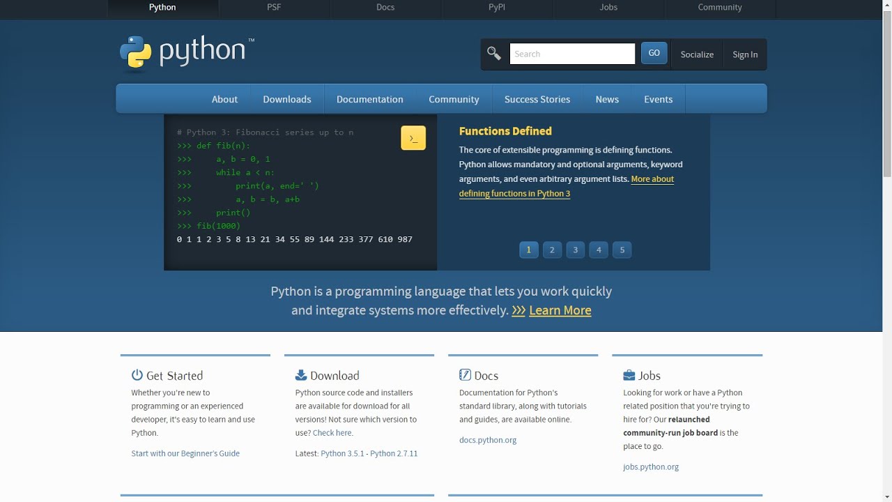 Python Tutorial 1 | Installing Python 3.5.1 and Hello World Program