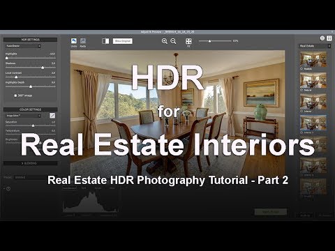 Creating HDR Real Estate Interior Photos Tutorial