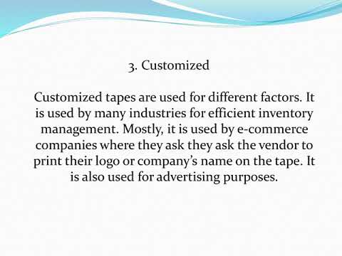 Different Types of BOPP Tapes and Multiple Usage