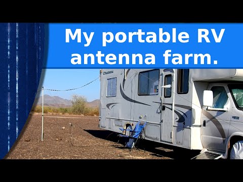 Ham Radio - My portable RV antenna farm.