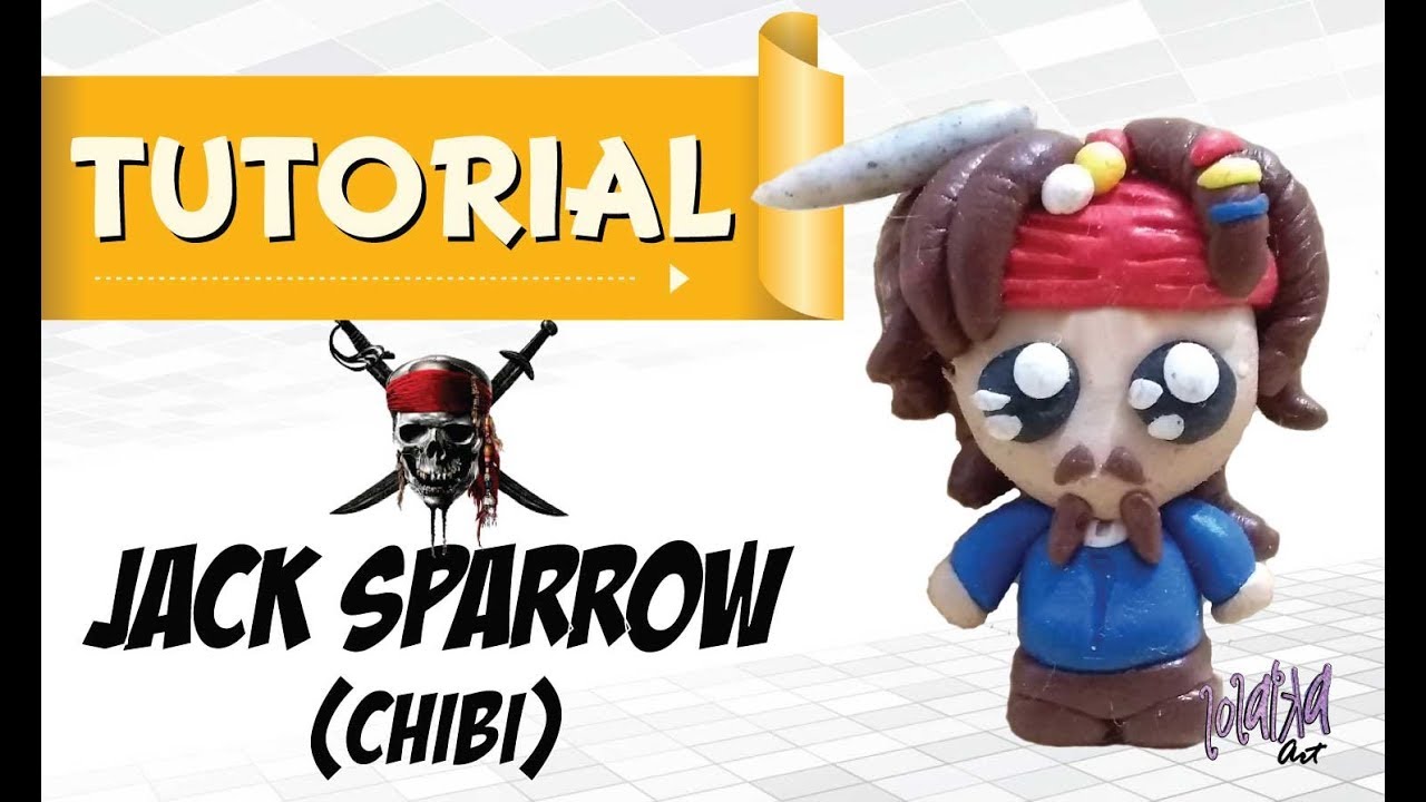 ADVANCED - How to Make Jack Sparrow Chibi by Pirates of the Caribbean - DIY Tutorial Polymer Clay