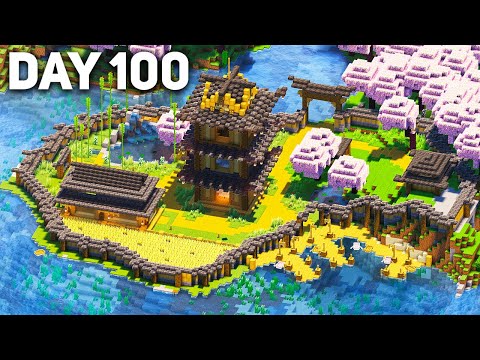 I Built The PERFECT Starter Base In Hardcore Minecraft - 100 Days