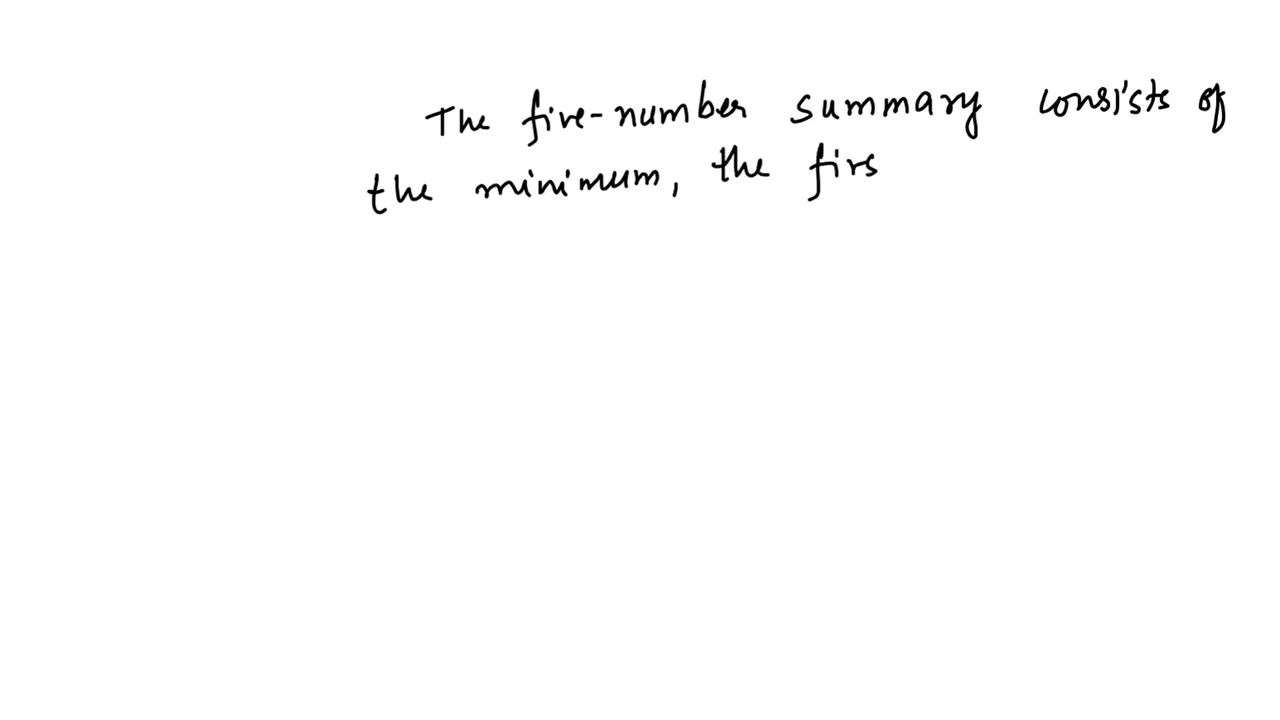 The five-number summary of a dataset is given as 0, 4, 7, 16, 18 An observation is considered an ou…