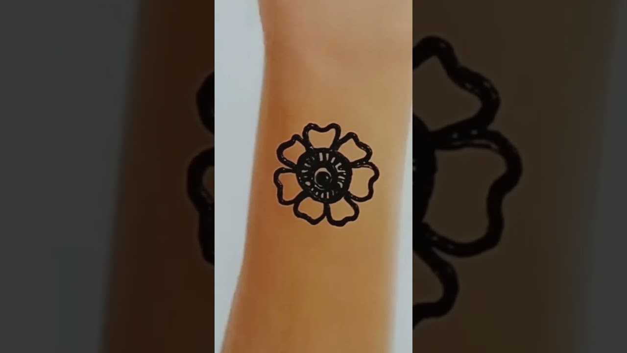 TIKKI MEHNDI DESIGN TUTORIAL TRICK ♥  #shorts #ytshorts #trending #viral #tikki #art