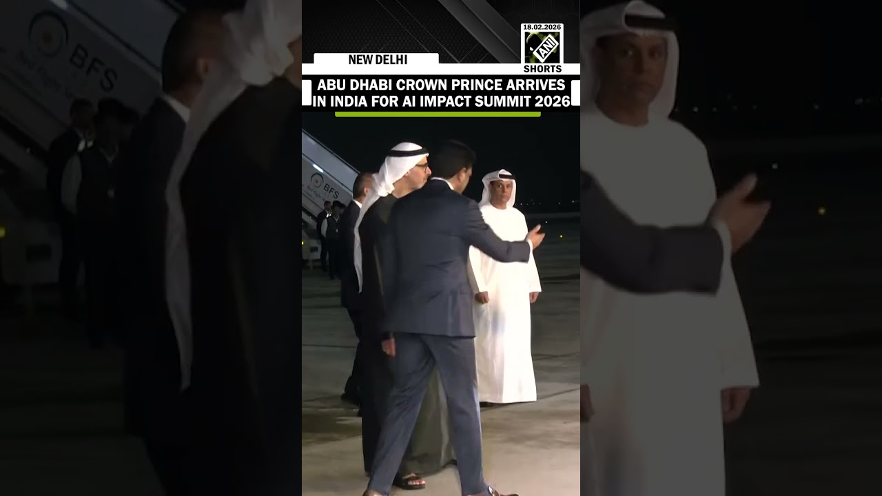 Abu Dhabi Crown Prince Sheikh Khaled bin Mohamed bin Zayed arrives in Delhi | AI Impact Summit 2026