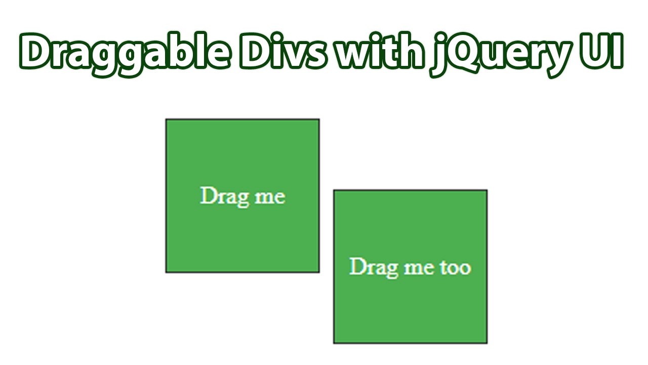 Making Div Elements Draggable with jQuery UI - Simple Tutorial
