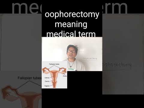 oophorectomy meaning medical term #science #shorts #biology #neet