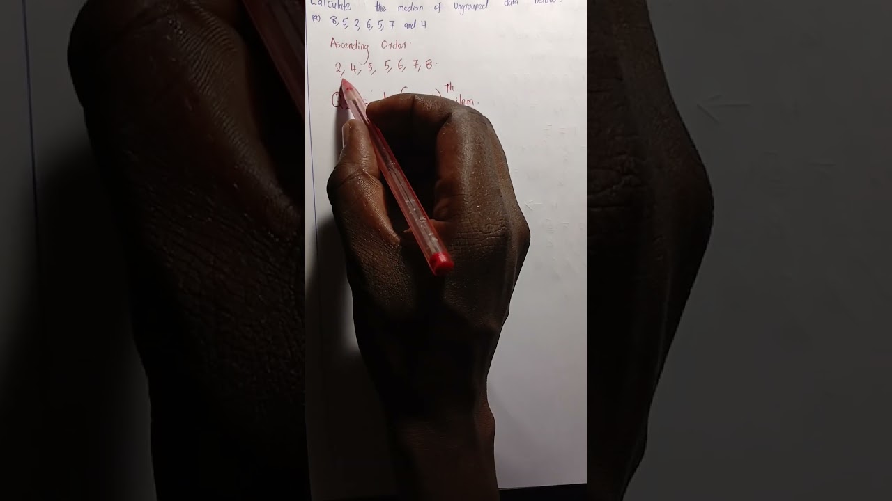 Medium of ungrouped data by MR.M.PATRICK