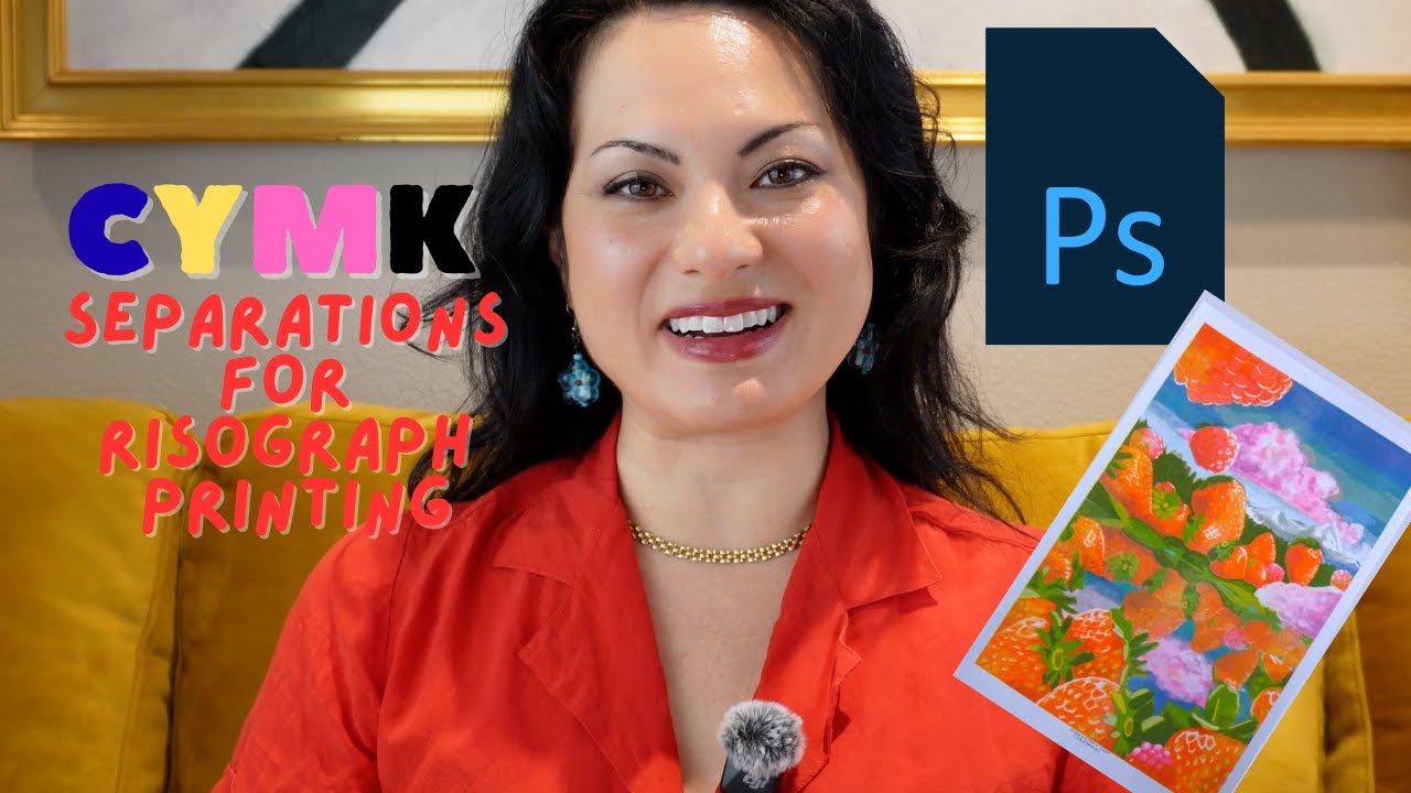 How to Separate CYMK Colors for RISOGRAPH PRINTING - Riso Print your Art - SIMPLE Photoshop Tutorial