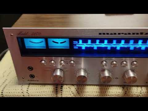 Vintage 1975 Marantz 2270 Stereo Reciever Amplifier function test