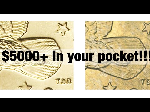 $5000+ Sacajawea “Cheerios” coin that can be found in your pocket (how to identify + find this coin)