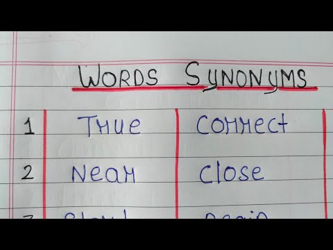 Words Synonyms in English||Same meaning words synonyms||work hard