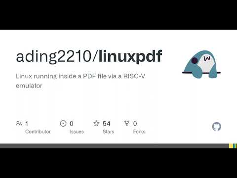 GitHub - ading2210/linuxpdf: Linux running inside a PDF file via a RISC-V emulator