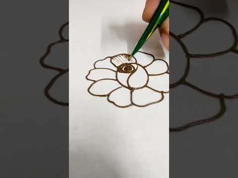 Arabic mehendi rose/tips and tricks for beginners/subscribe like and share