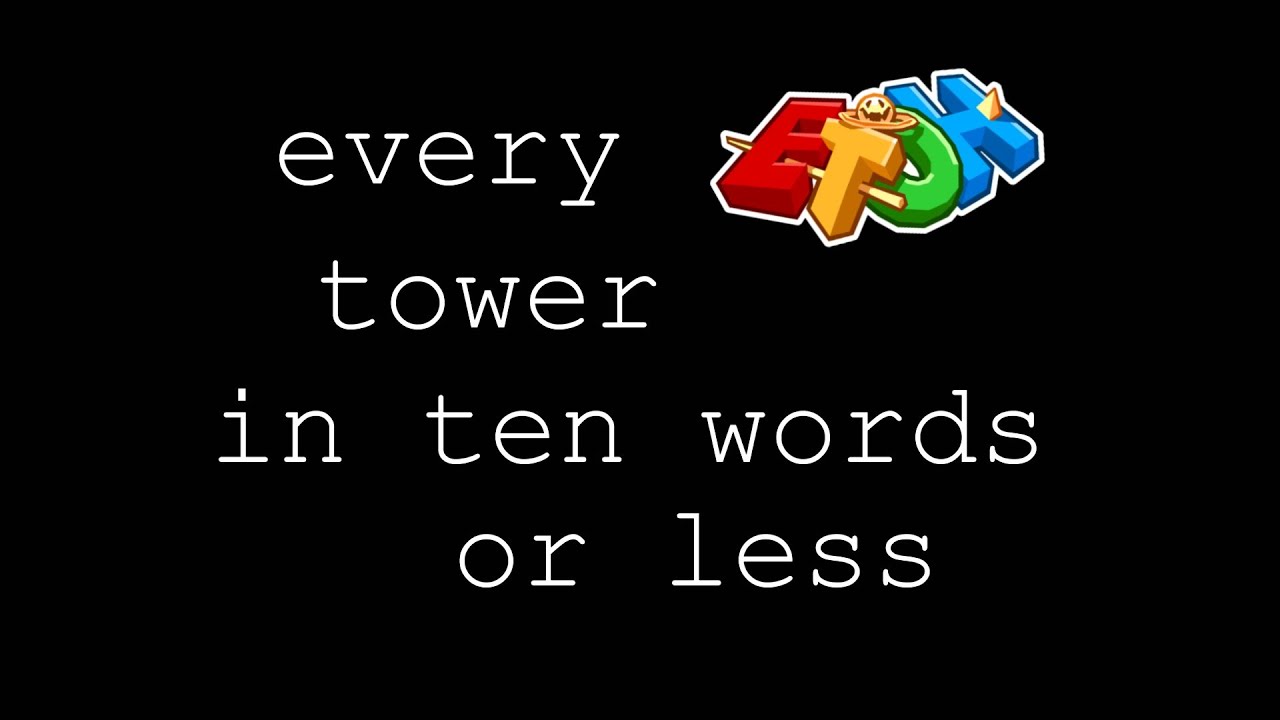 every etoh tower in 10 words or less