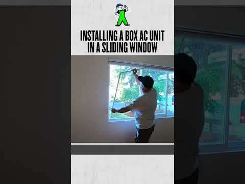 How to install a box AC unit in a sliding window, part 2