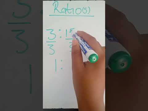 writing a ratio in its simplest form #math