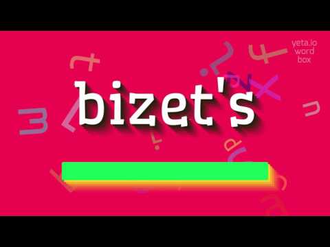 How to say "bizet's"! (High Quality Voices)